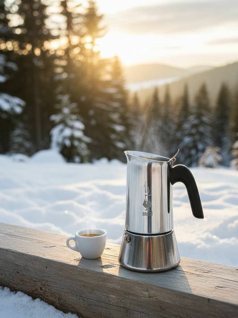 Гейзерная кофеварка Bialetti Venus New 7252, 85мл, 2 чашки.