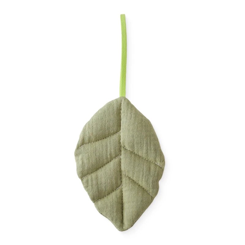 Цепочка для соски Leaf из хлопка Зеленый, Green