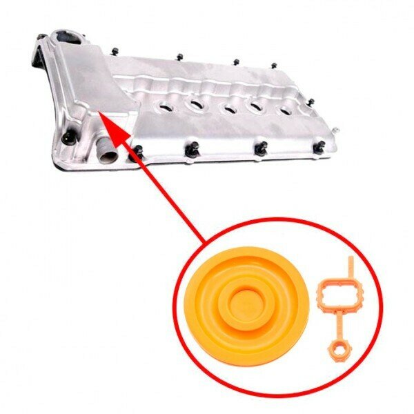 Мембрана клапанной крышки VW и Audi 3.2 FSI 022103429AA, 022103515B