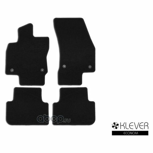 Коврики в салон Klever Econom VOLKSWAGEN Tiguan, 2016-2020, 2020-, кросс, 4 шт. (текстиль) / Фолькс Autofamily KLEVER01514701200K