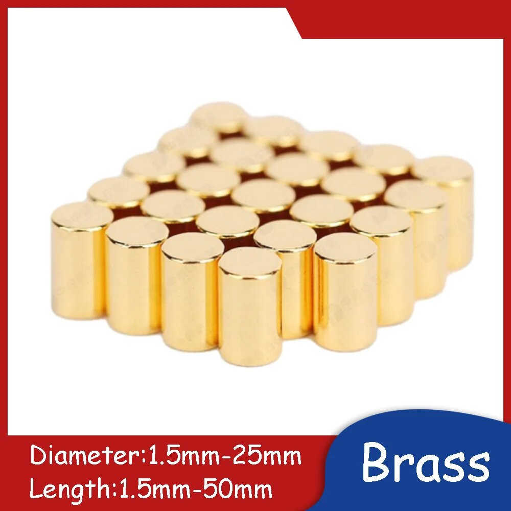 Латунные штифты GB119 H59 1.5-50 мм 10mm x 8mm
