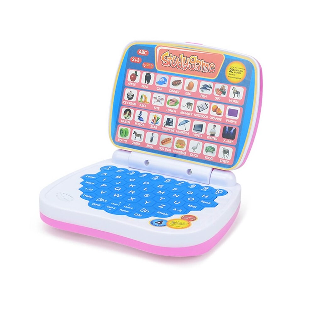 Детская компьютерная игрушка-симулятор-розовый