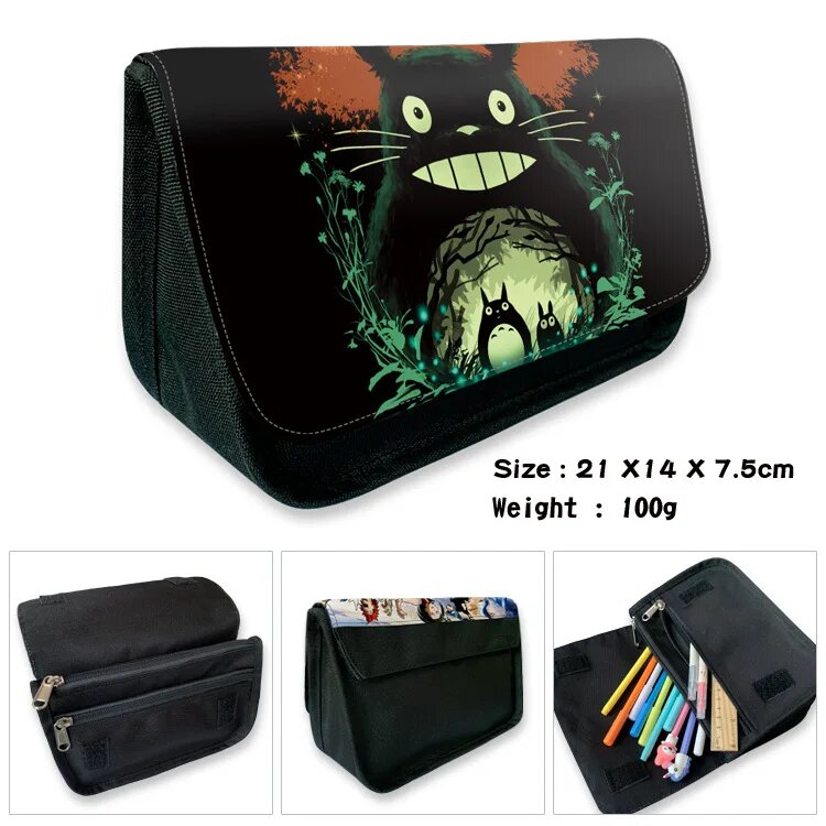 Пенал Bandai Totoro 21см Черный, 7