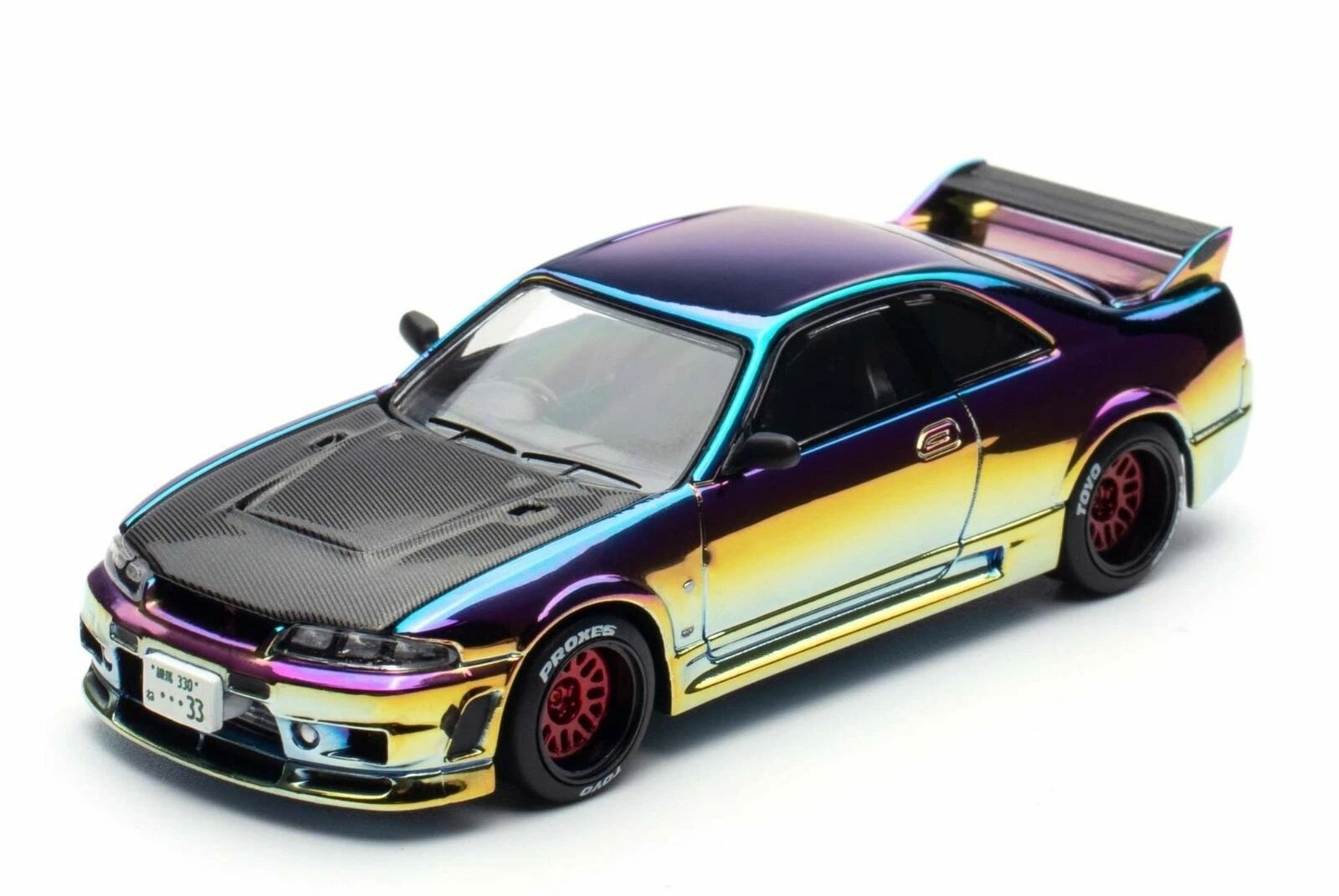 (No Original Packaging.) Машинка Pop Race Xcartoys 1:64 Nissan Skyline GT-R R33 Magic Color APAxpo 2025 PR640427