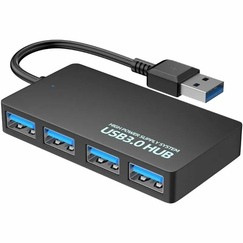USB 3.0 хаб, 4 порта, тонкий дизайн, - Порт USB
