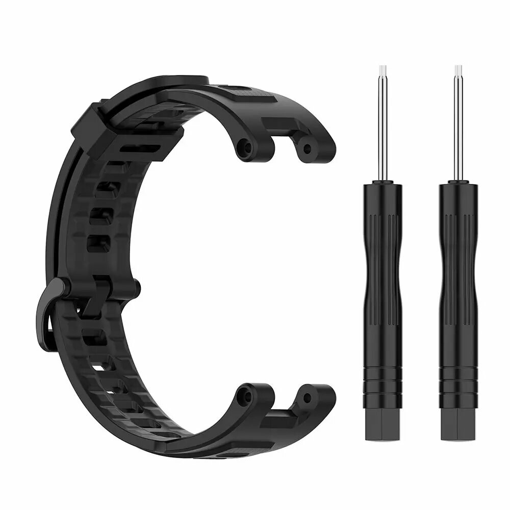 Черный силиконовый ремешок для Amazfit T-Rex Pro