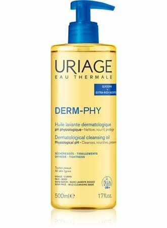 Средство для душа Uriage DERM-PHY Dermatological Cleansing Oil, 500 мл