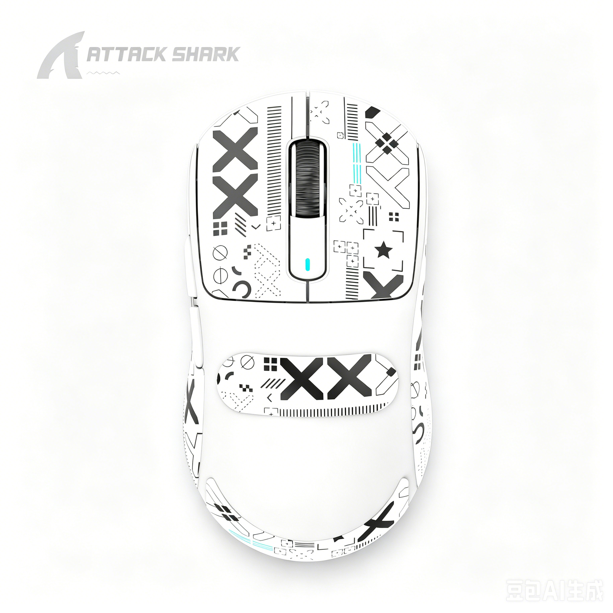 Беспроводная мышь Attack Shark X3, мышь, Bluetooth, 2,4 G, проводная игровая мышь USB с тремя режимами работы, белый
