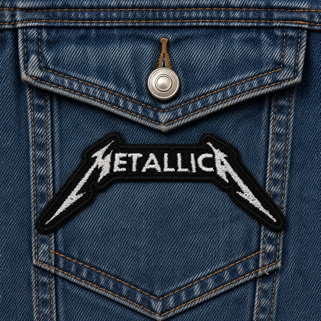 Нашивка, патч, шеврон "Metallica" 100x40mm PTC186