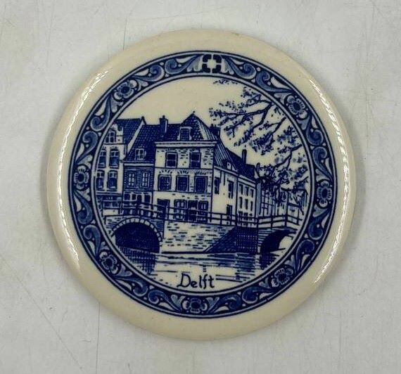 Delft подставка плакетка кобальт Голландия 1990 е 9 смс