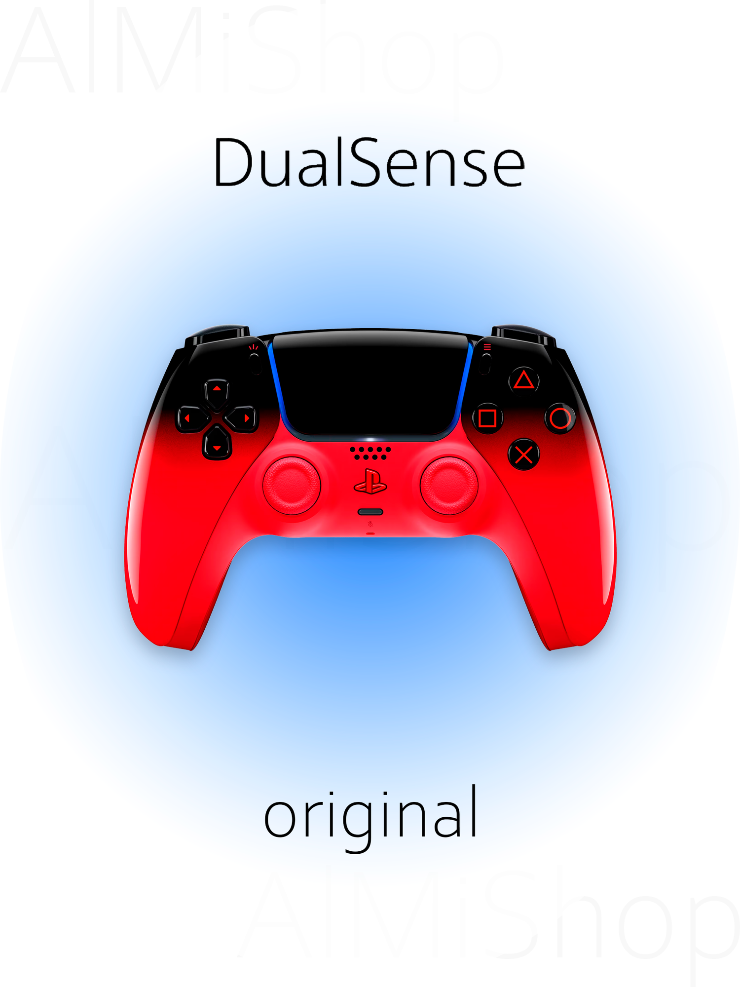 Беспроводной геймпад Sony DualSense для PS5, Красный техно (Techno Red)