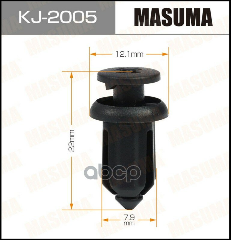 Клиса автомобильная (автокрееж) MASUMA 2-KJ салонная черная [] Masuma арт. KJ2005
