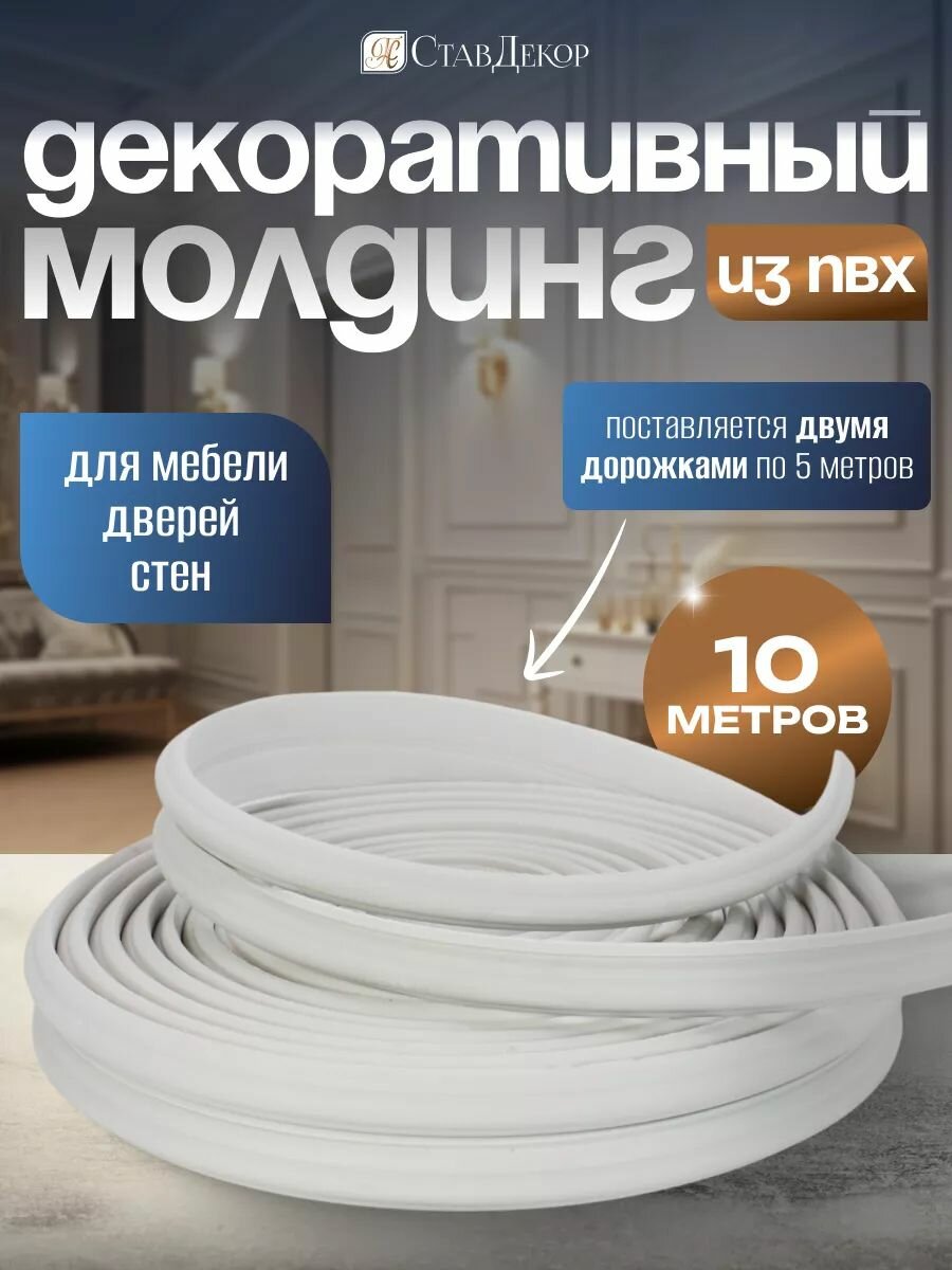 Молдинг на стену для декора мебели стен и интерьера