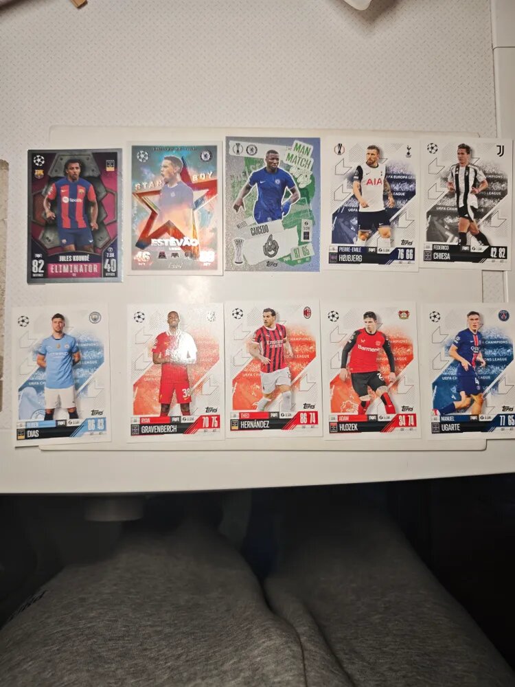 Футбольные карточки Topps MATCH ATTAX(набор из 10 штук)