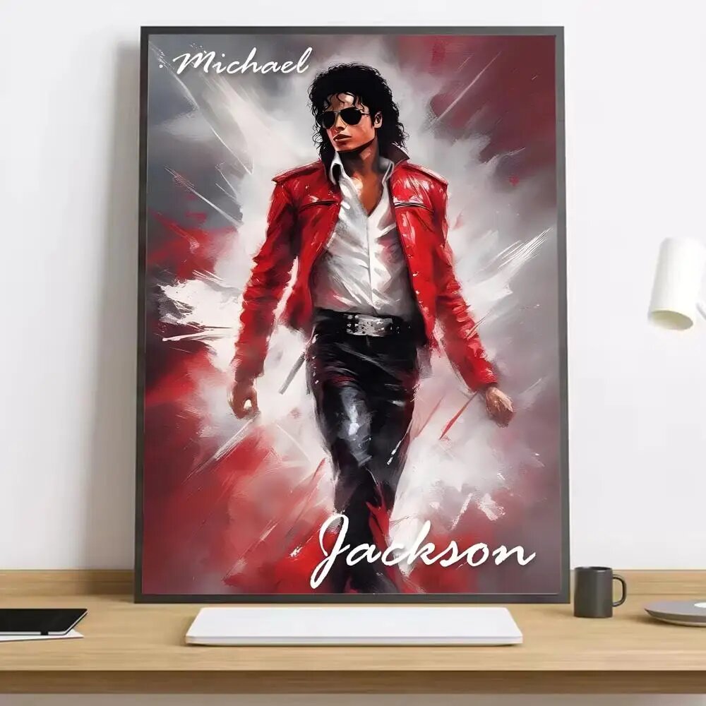 Картина Майкл Джексон каллиграфия Black3, 50X70cmFrameless