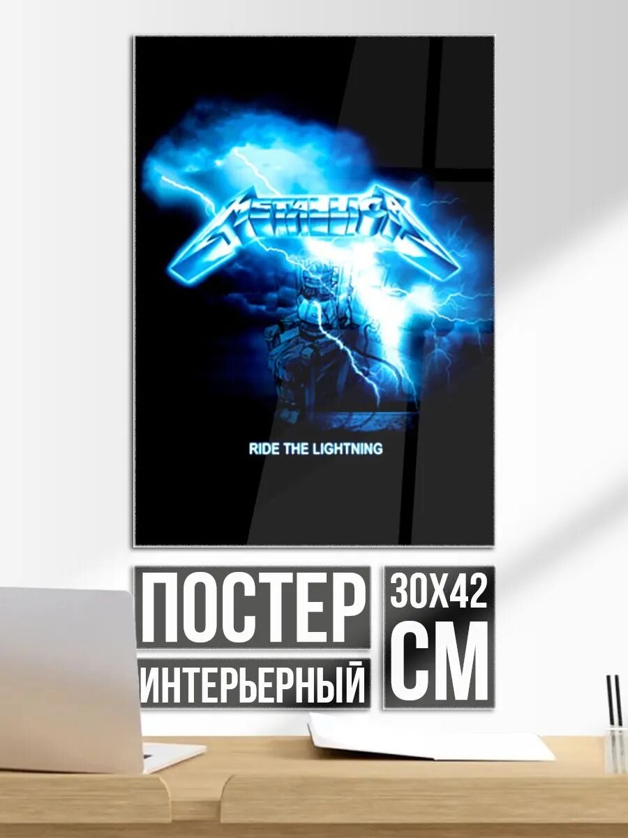 Постер на стену Ride the Lightning Metallica