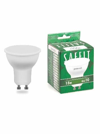 Лампа светодиодная SAFFIT SBMR1615 MR16 GU10 15W 6400K,(10 штук) артикул 55223