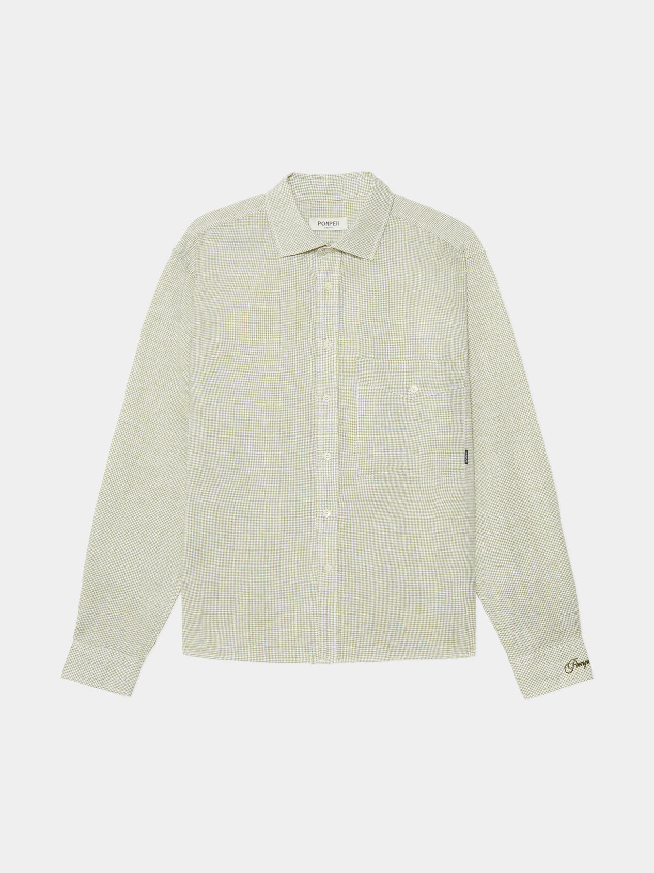 Рубашка MICRO CHECK LINEN BOXY