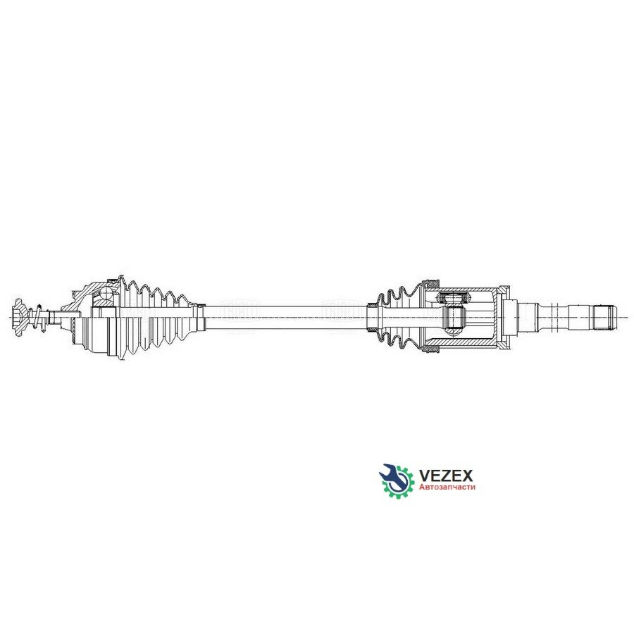 TRIALLI AR 2644 Привод для а/м BMW X3 F25 (10-) 2.0D/3.0D (перед. прав.) (AR 2644)