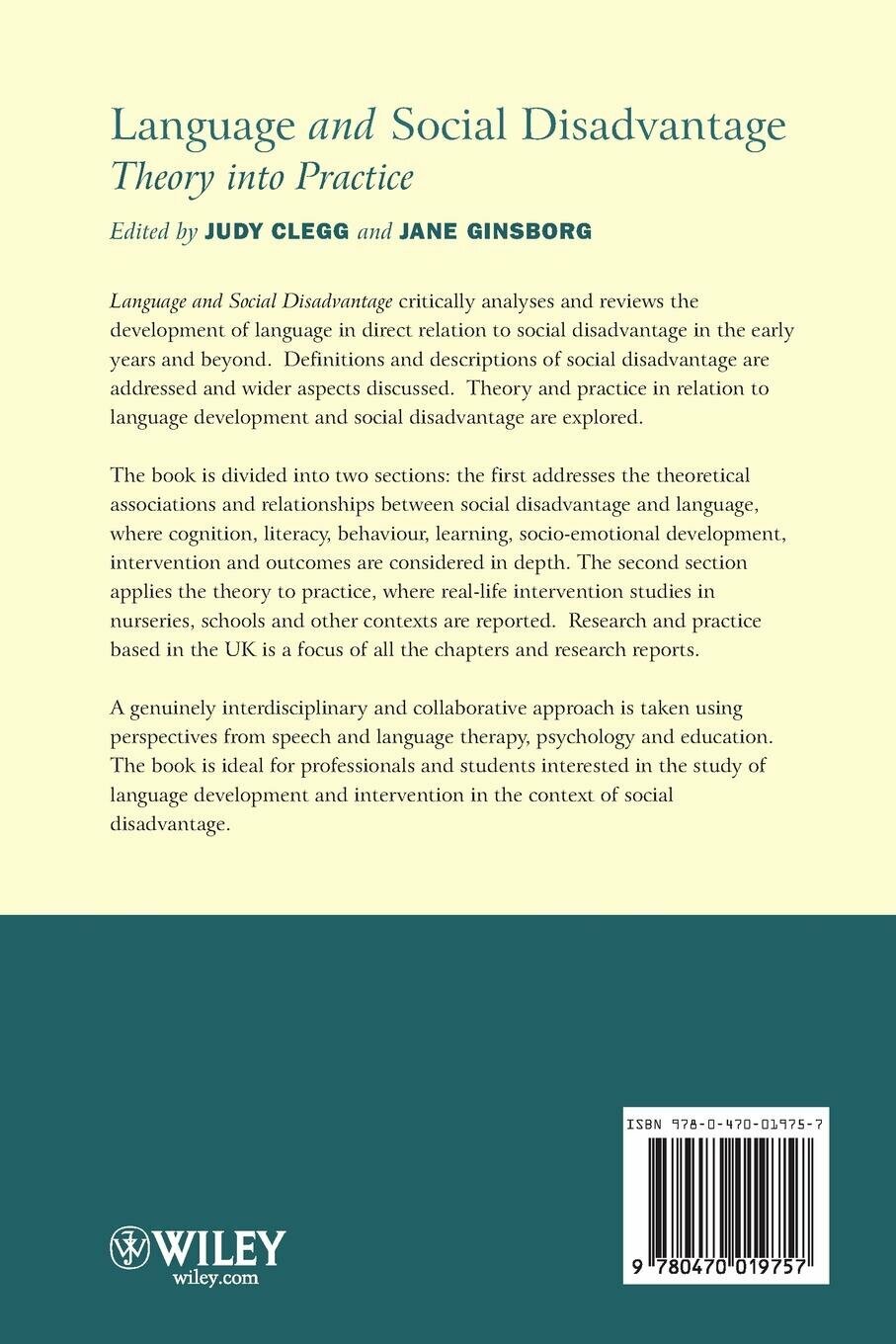Language and Social Disadvantage. Theory Into Practice