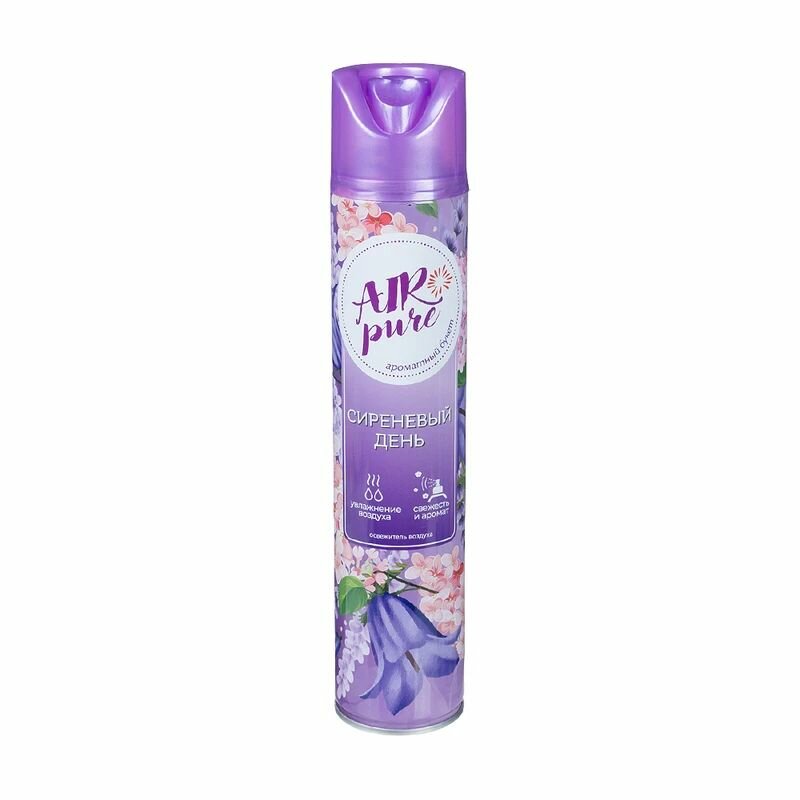 Освежитель воздуха, Air Pure, 350 мл. Сиреневый день