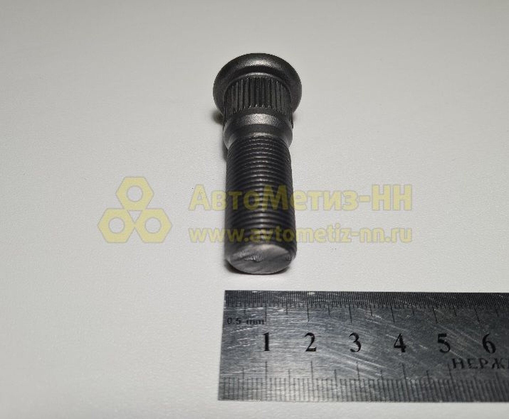 Шпилька колесная ГАЗ NEXT задняя M18x1.5x55 (крепкий орешек) (10.9), 6 штук