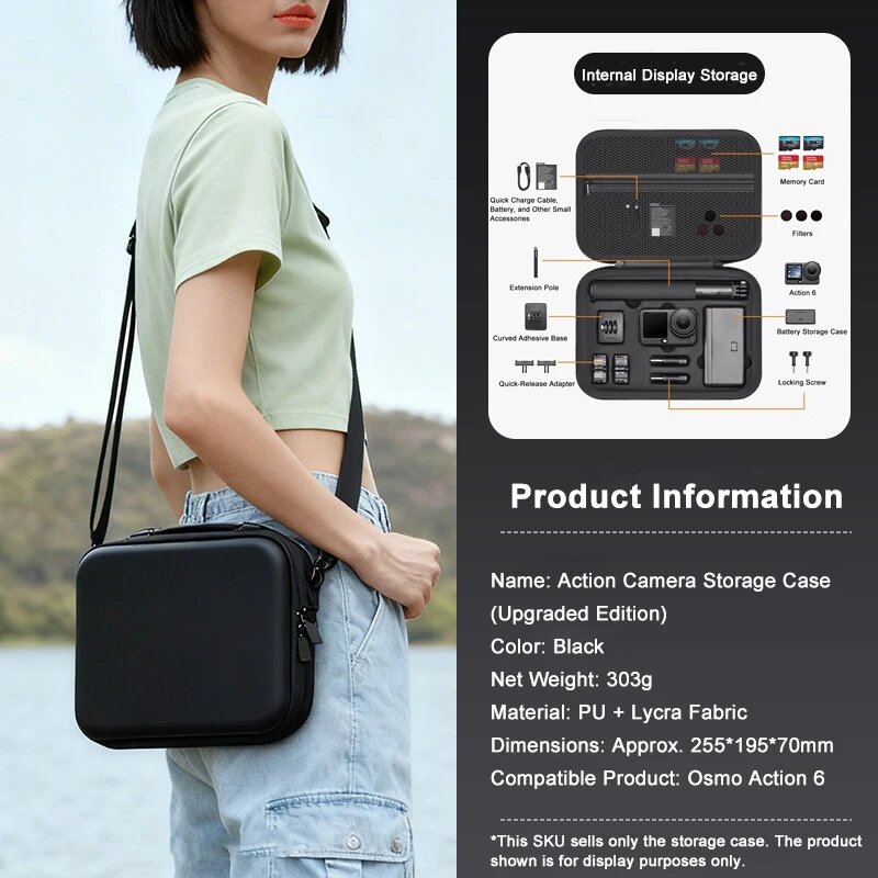 Чехол для DJI Osmo Action 6 Shoulder Black