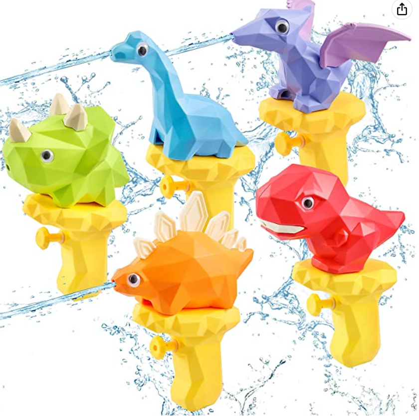 Игрушка для воды, Система для распыления воды, Труба для распыления воды для детей 5 шт, Игрушки для бассейна Летние водные игрушки Динозавр-пушек, Игрушки для малышей Направления на улице Игры в бассейне на пляже, Игрушка для бассейна Направления на