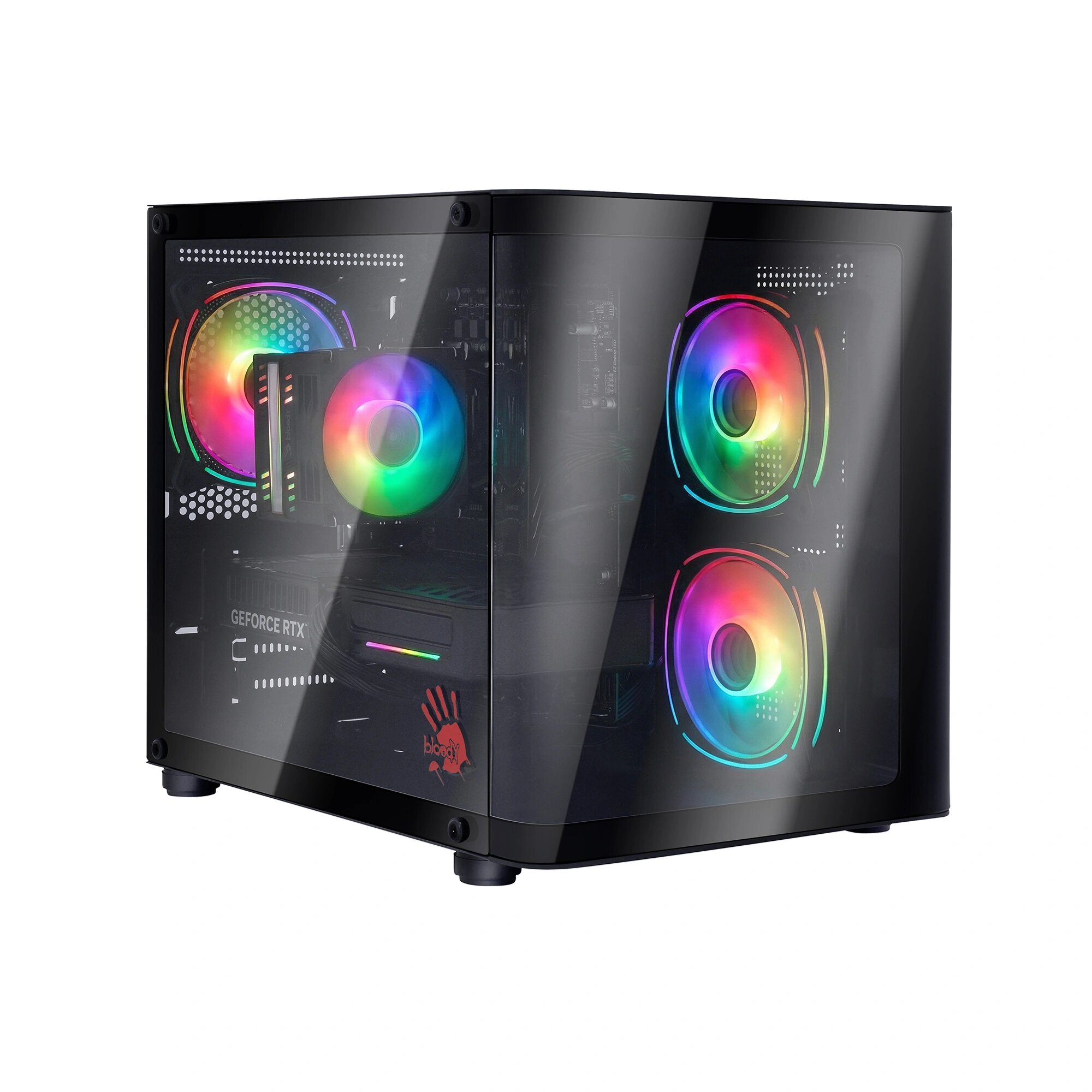 ПК Bloody BD-PC CB76V1 MT i5 13400F (2.5) 32Gb SSD1Tb RTX5060 8Gb Windows 11 Home 64 GbitEth 650W черный (RUS) (2153482)