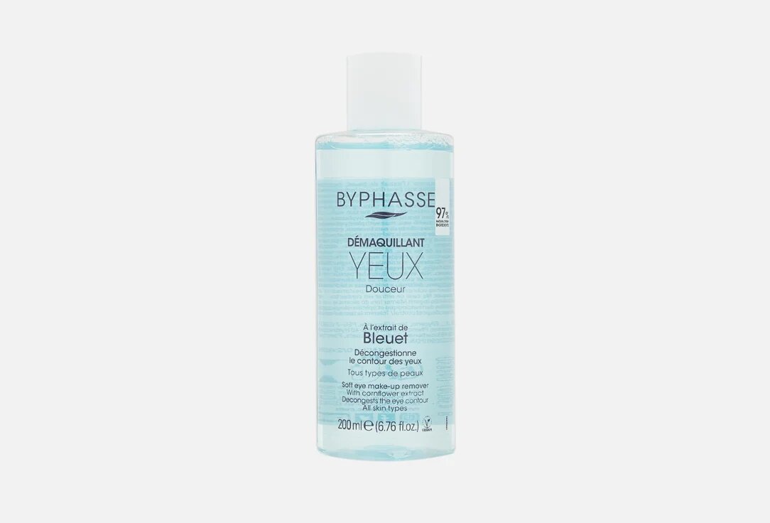 BYPHASSE CORNFLOWER EXTRACT Средство для снятия макияжа с глаз 200мл