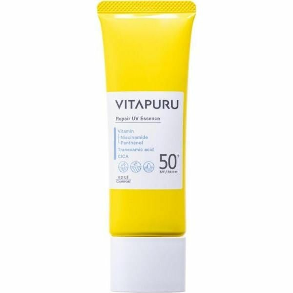 UV-эмульсия для лица KOSE Vitapuru Repair UV Essence SPF50+ PA++++ против пигментации и тусклости, 50 гр. / Япония