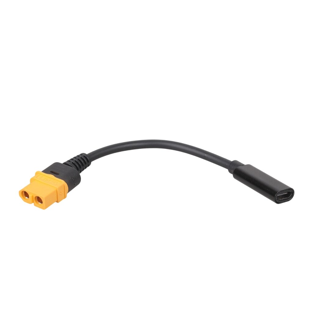 Кабель-Адаптер Питания USB C Female To XT60 Мощностью 100 Вт Для Дронов, Автомобильных И Наружных Устройств