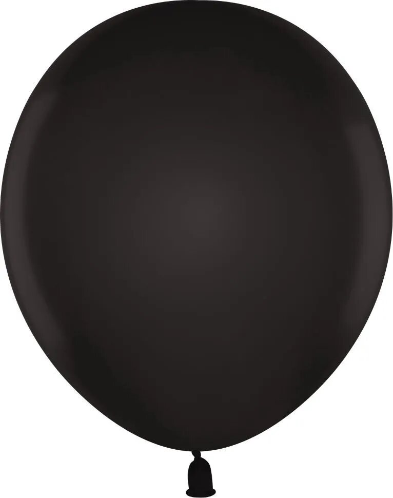 Шар (12'/30 см) Черный (M35/550), металлик, 100 шт.