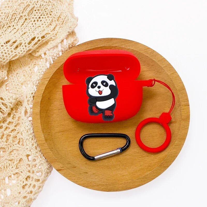 Чехол для Redmi Buds 5 Pro Funny Panda Красный, Redmi Buds 5 Pro, A8