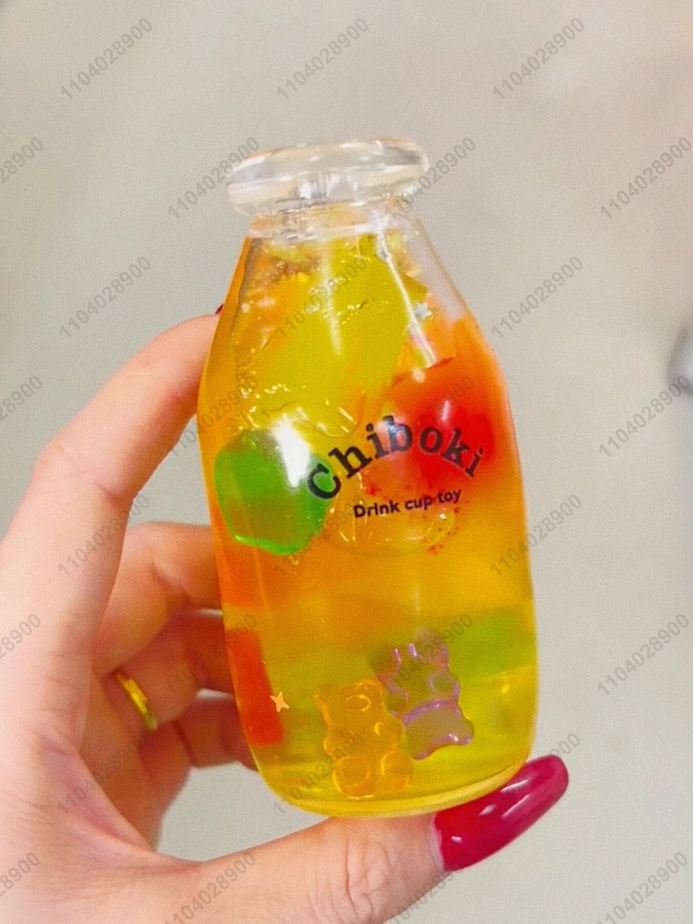 Антистресс бутылка Chiboki с мармеладками, Цвет: Gummy bear