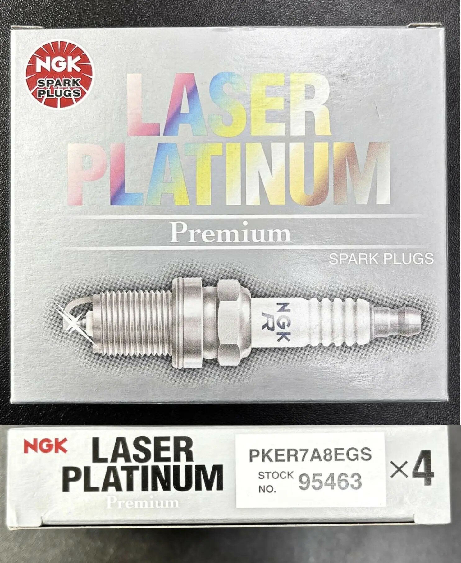 Свечи зажигания NGK PKER7A8EGS / 95463 LASER IRIDIUM LONGLIFE (4шт) для VAG, OEM: 04E905602D