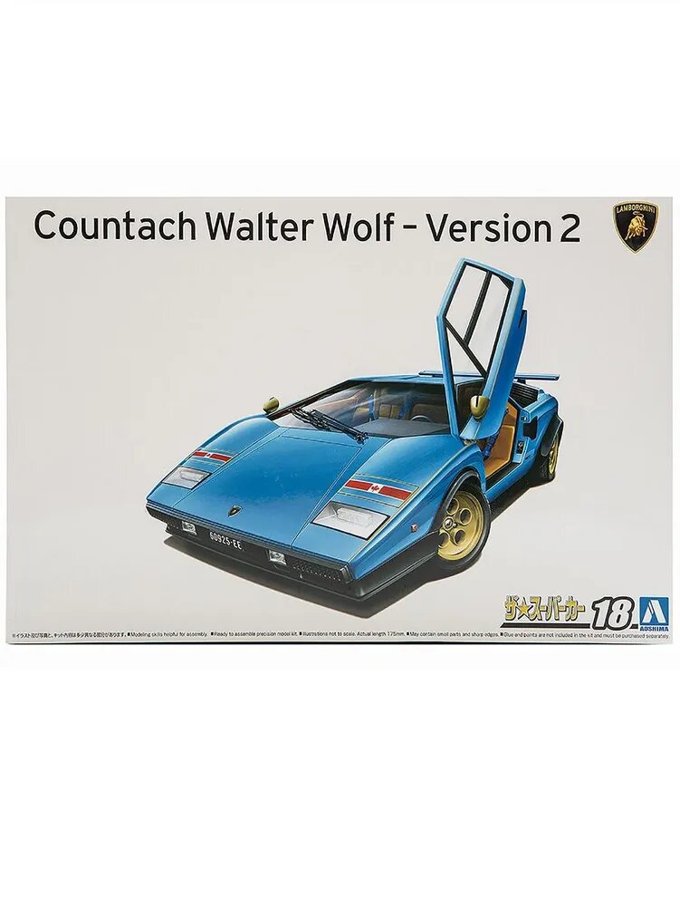 06383 Автомобиль Lamborghini Countach Wolf Ver.2 '76 (1:24)