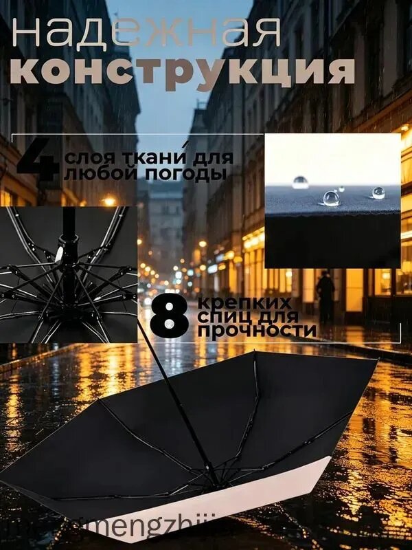Зонт-трость , black — фото 1