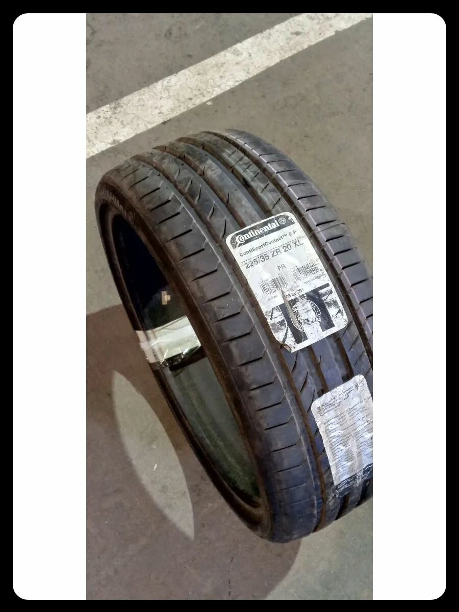 Шина летняя Continental 225/35 R20 90Y ContiSportContact 5P XL FR (уц) (старше 3-х лет) автомобильная бескамерная