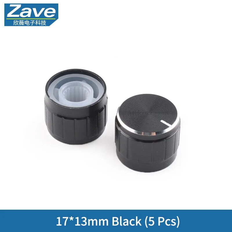 Регулятор громкости ZAVE 6мм Черный, 17 13mm Black