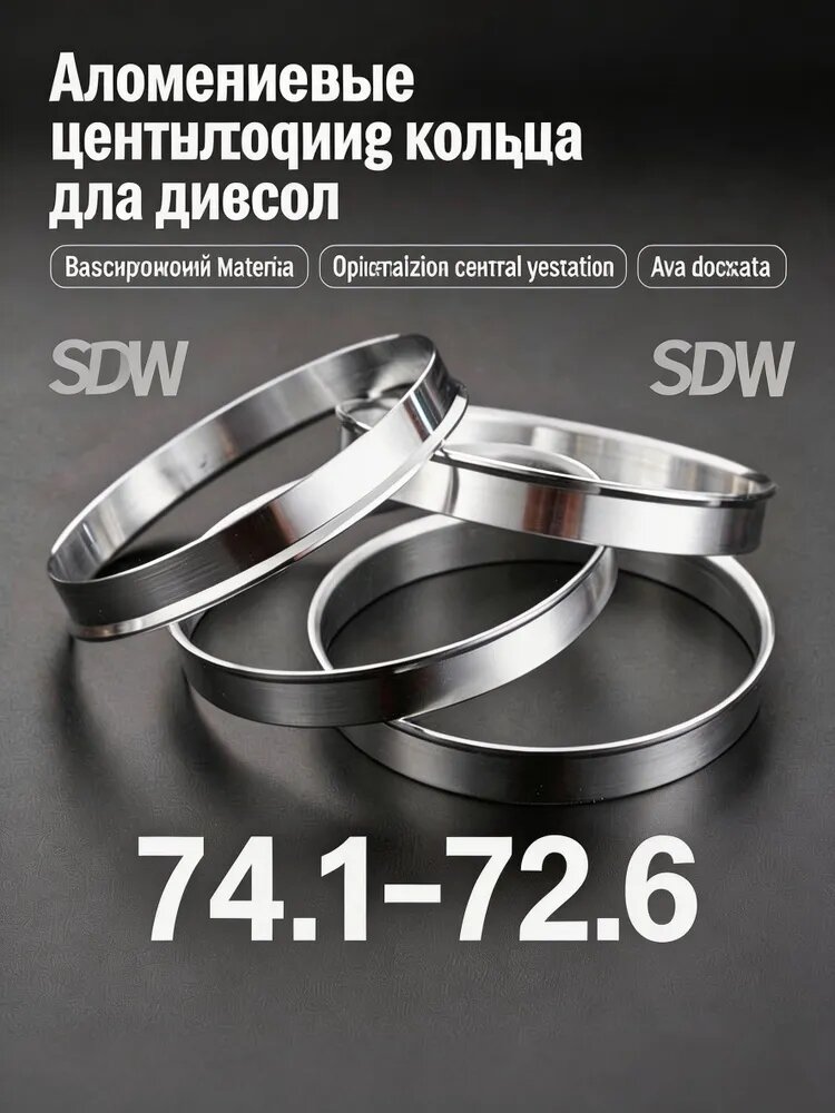 Кольцо центровочное для дисков, 1 шт.