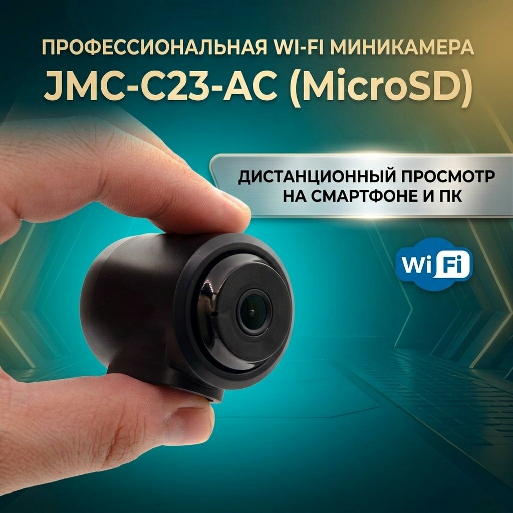 Мини Wi-Fi IP камера наблюдения JMC-C23-AC с записью на SD.