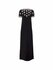 Платье CAROLINA HERRERA, размер 2, black/black