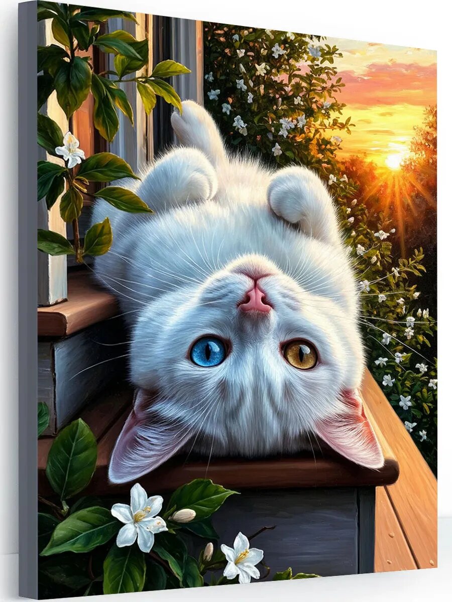 Картина на стену для интерьера "Котенок", на подрамнике, 40 x 50 см