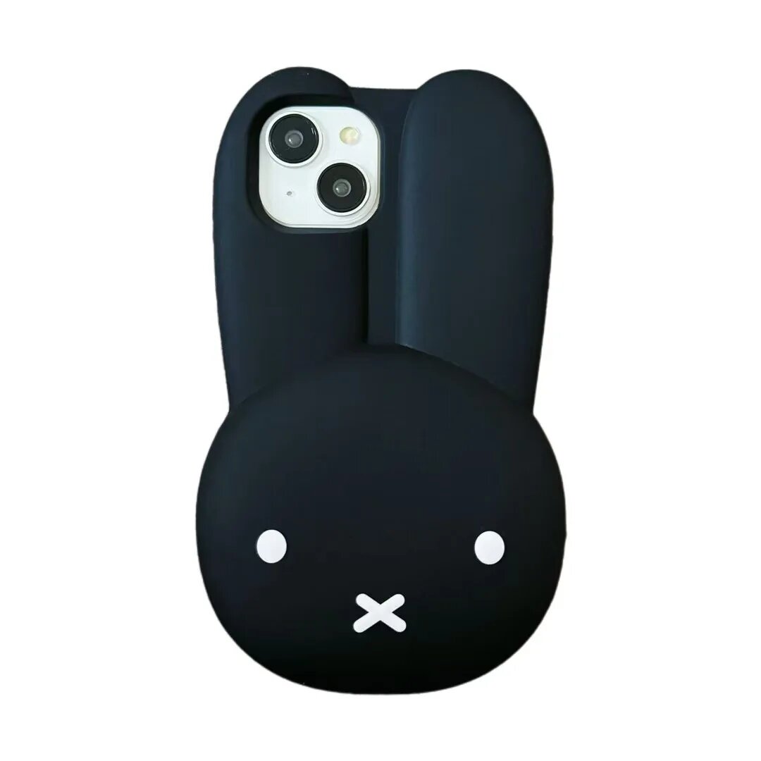 Фигурная виниловая кукла Miffy Черный, Black, IPhone 13 14 15