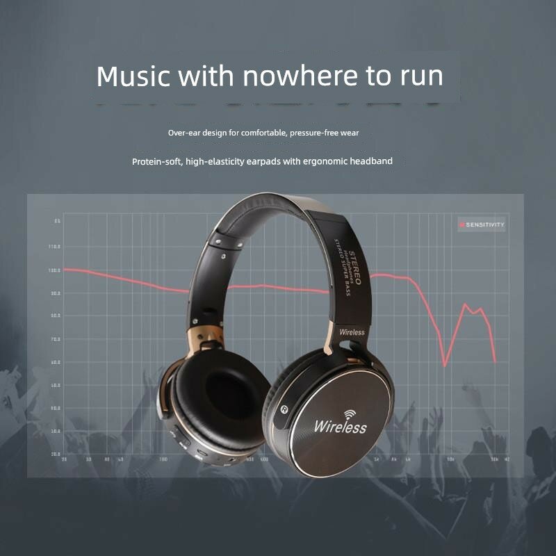 Беспроводные Bluetooth наушники с HiFi звуком для игр, бега, спорта - Совместимость с iPhone, Redmi, мобильными и ПК -