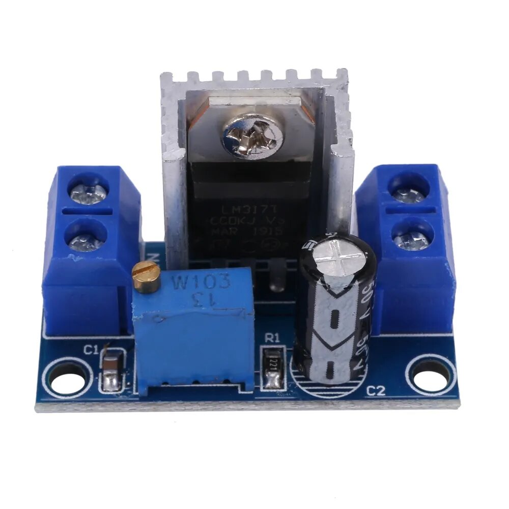 LM317 DC-DC преобразователь 1,5 А 1,2-37 В, регулируемый источник питания, модуль понижающего преобразователя постоянного тока, линейный стабилизатор напряжения.