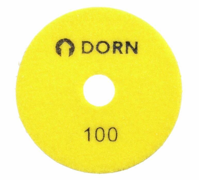 Круг алмазный гибкий шлифовальный черепашка DORN P100, 100 мм на липучке