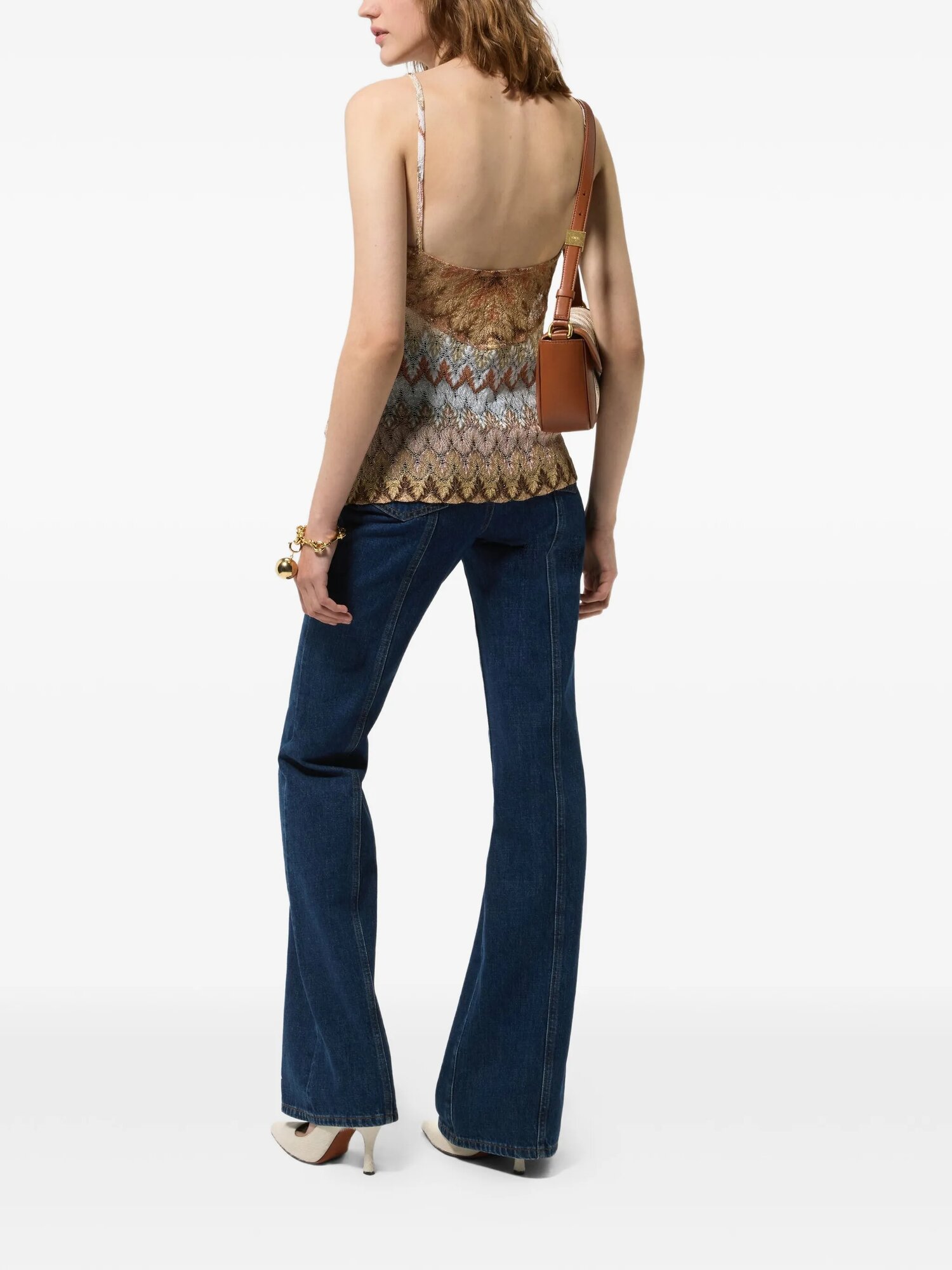 Топ Missoni Zigzag-knit tank top, размер 46, разноцветный — фото 1