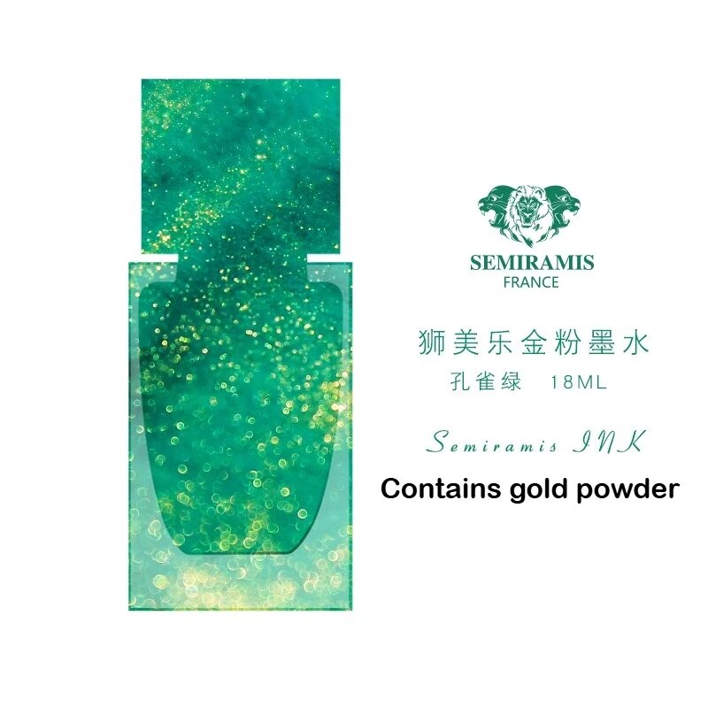 Semiramis чернила для перьевой ручки 24 цвета Изумрудный, 18ML-Peacock
